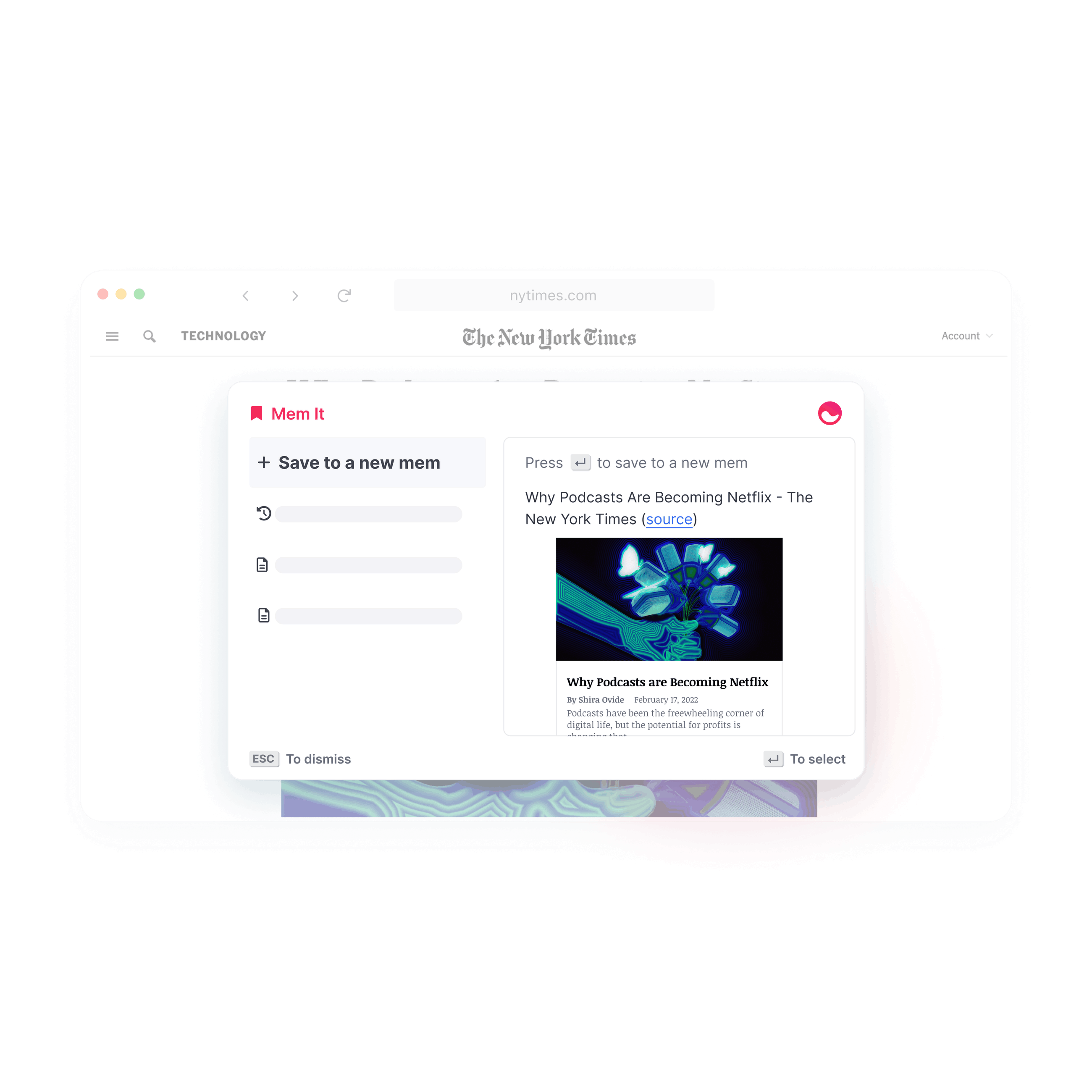 Mem: The self-organizing workspace