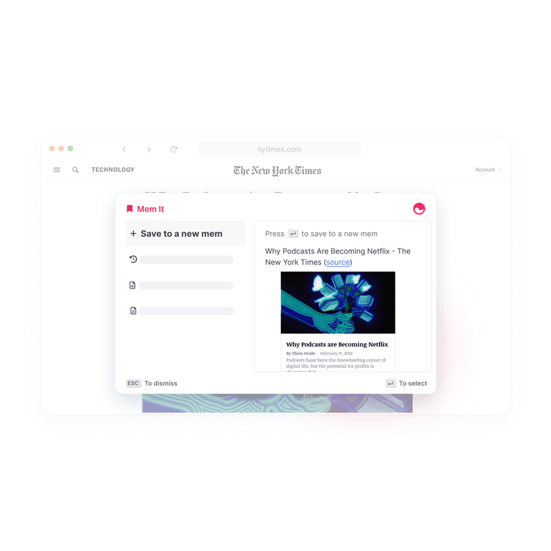 Mem: The self-organizing workspace
