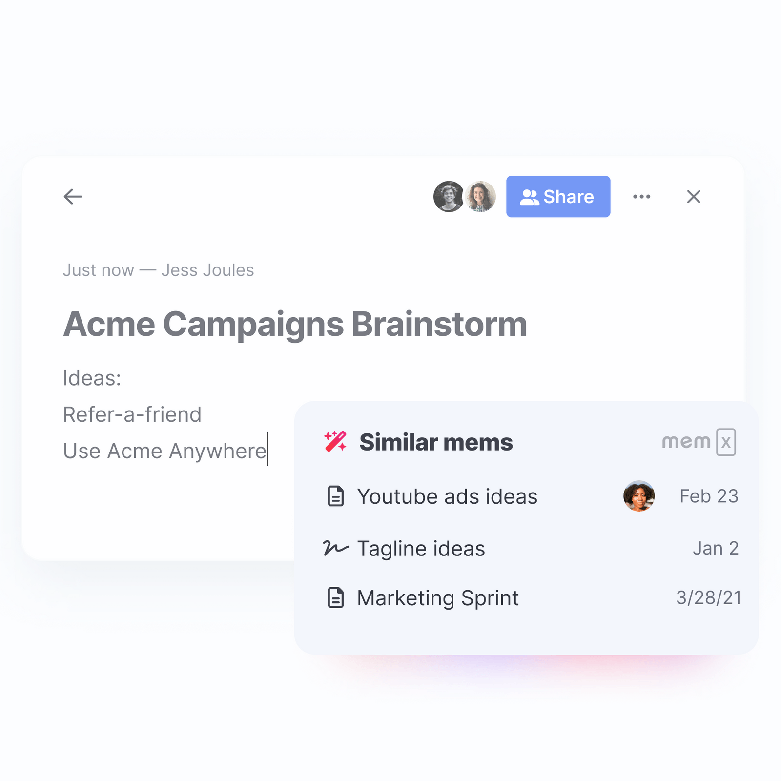 Mem: Your AI knowledge assistant
