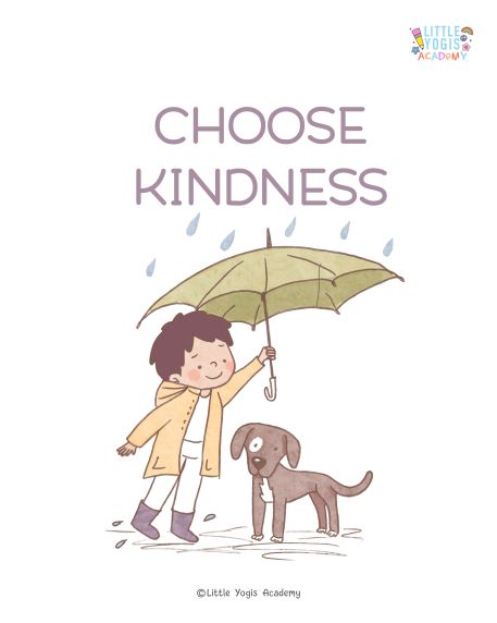 Choose Kindness Poster | Little Yogis Resources