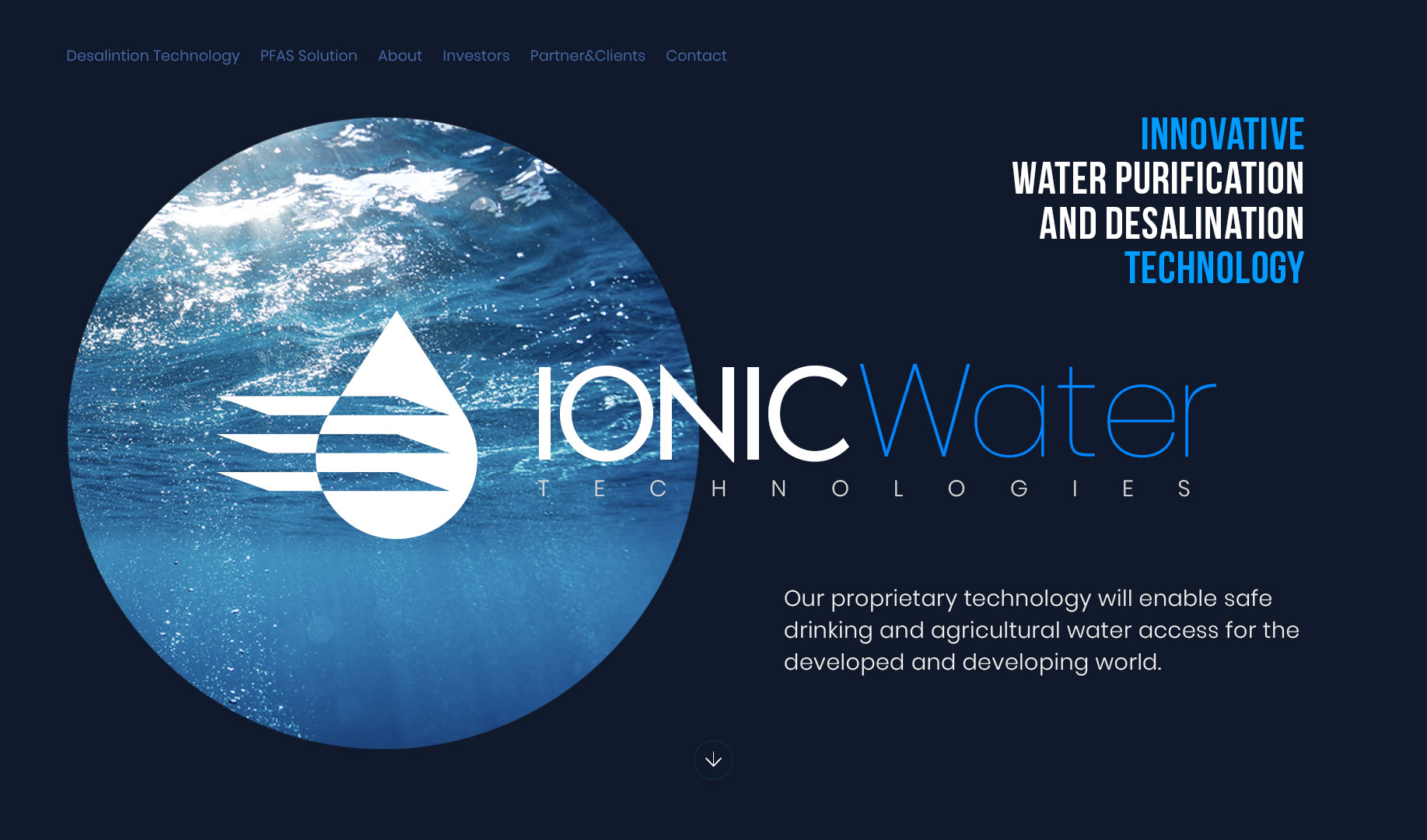 IONIC Water Technologies - A sea change for water