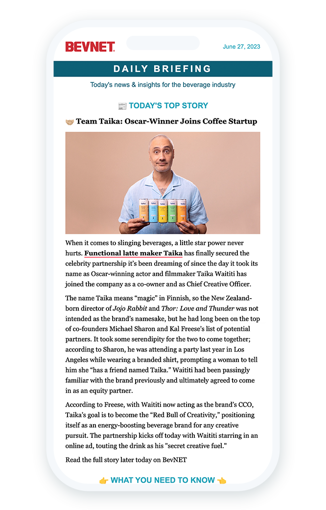 BevNET Daily Briefing