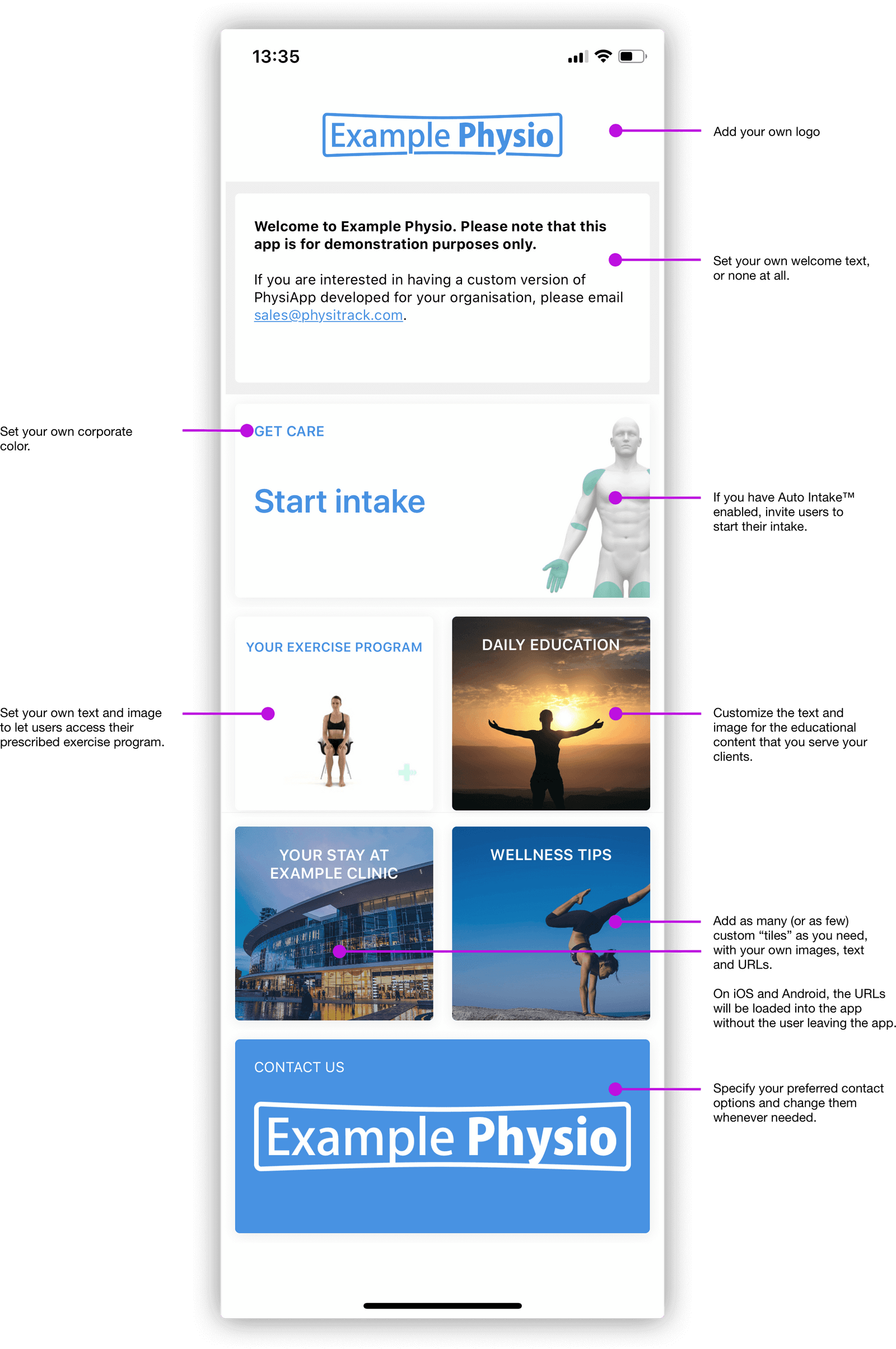 Physitrack Branded App