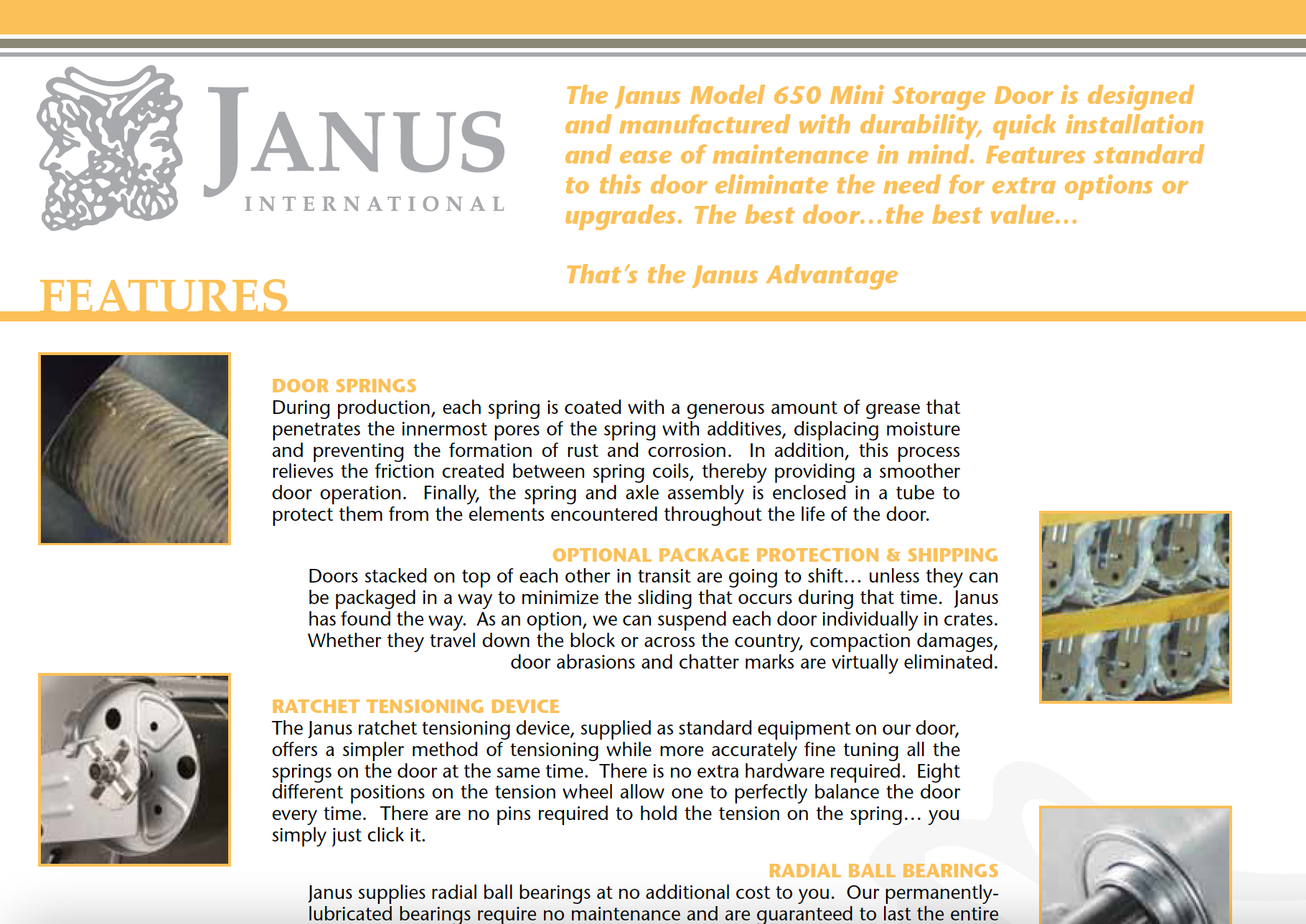 Janus Doors - Mini Storage Canada