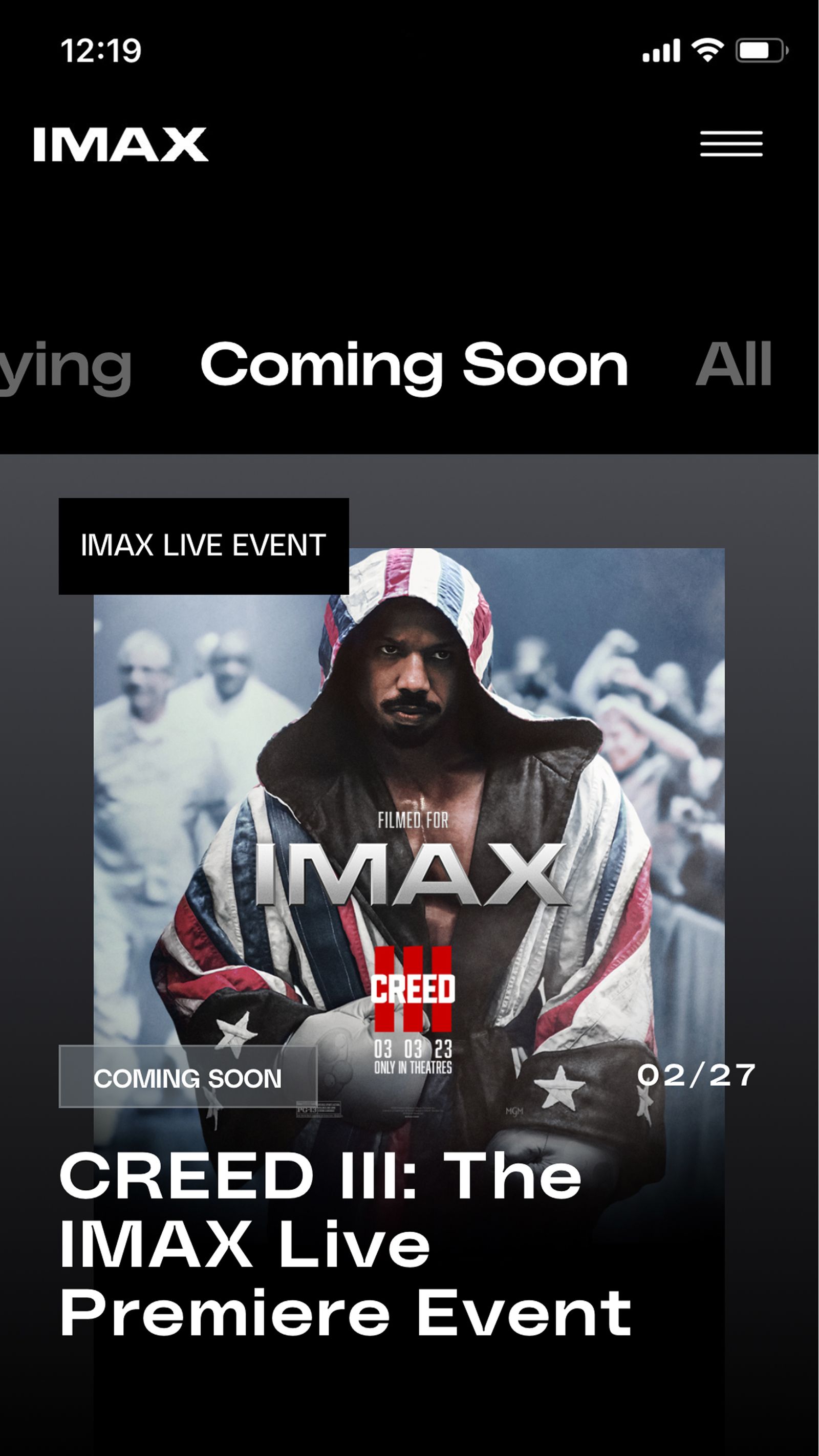IMAX App