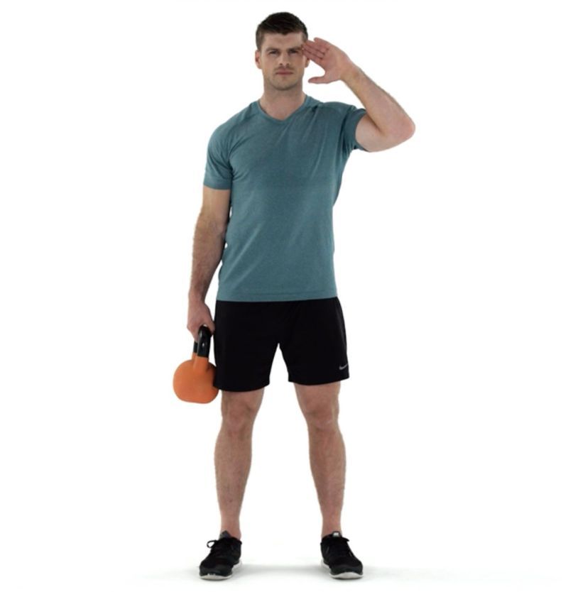 How to perform the Kettlebell Side Bend - Physitrack