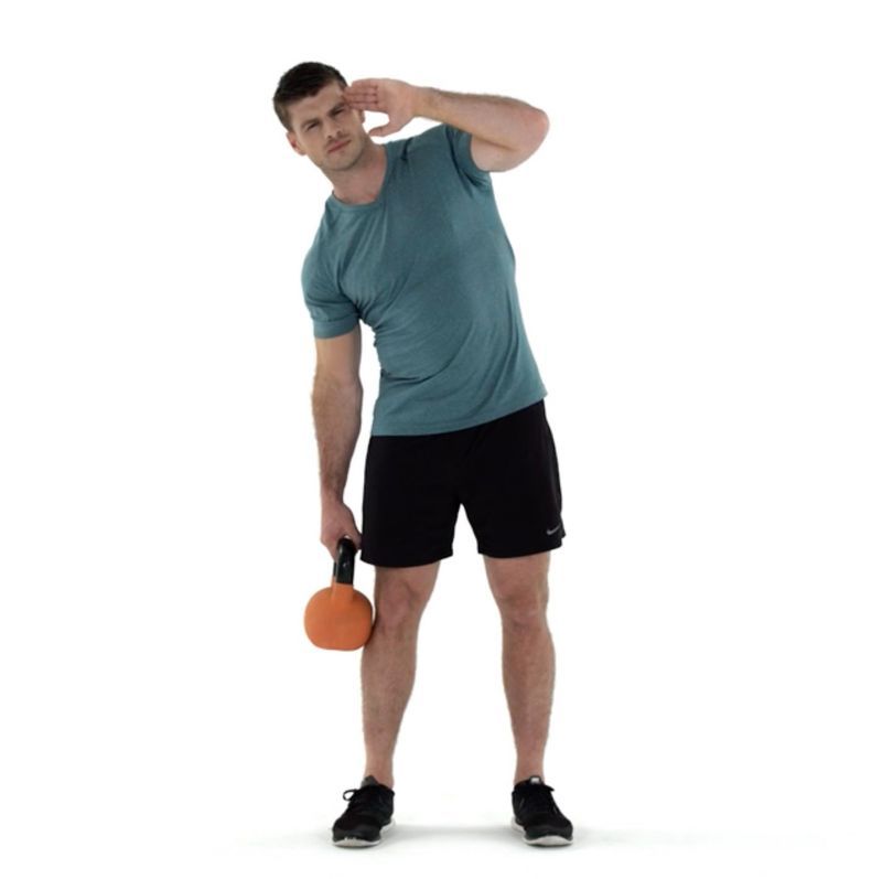 How to perform the Kettlebell Side Bend - Physitrack