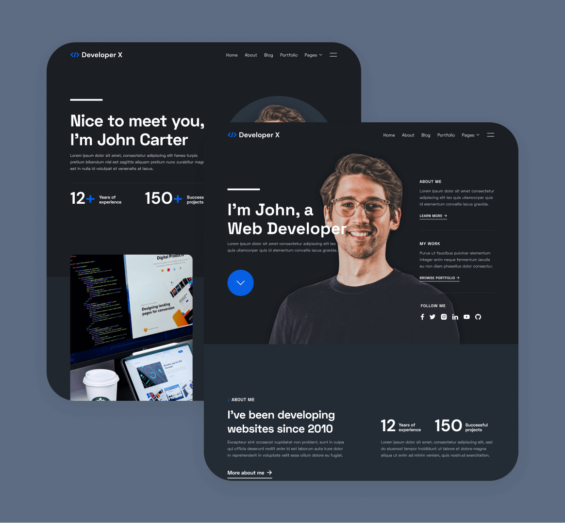 Developer X - Webflow Ecommerce website template