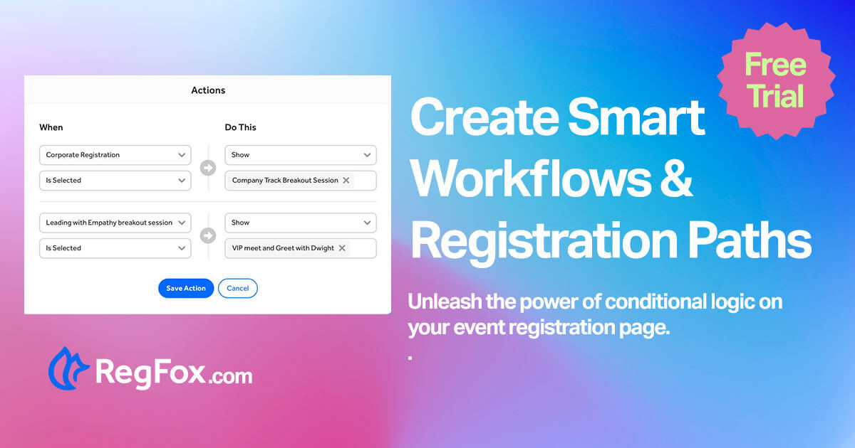 Create Event Registration Pages with Conditional Logic