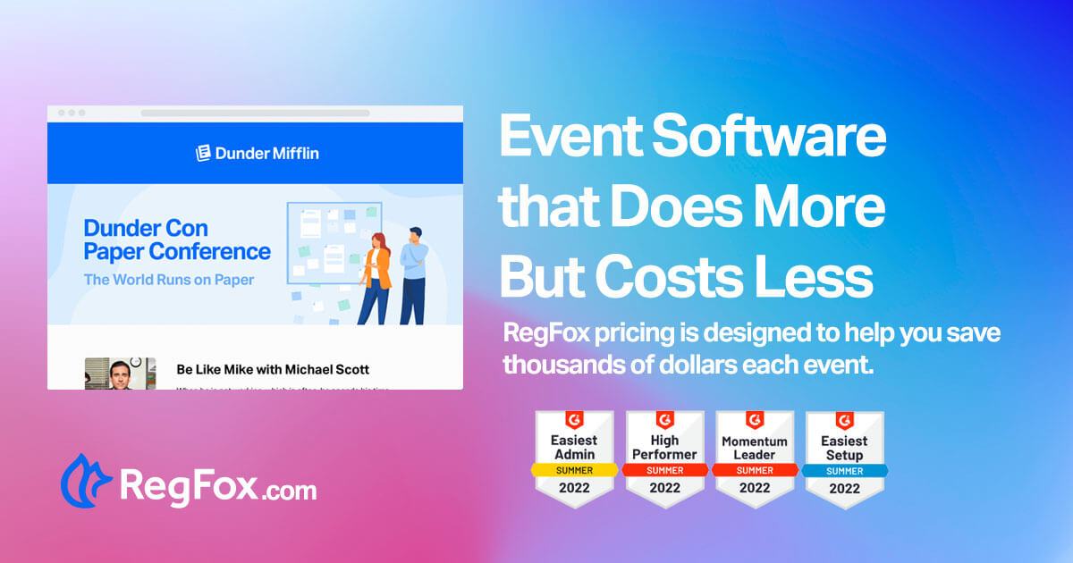 Best Low Cost Event Registration System | RegFox