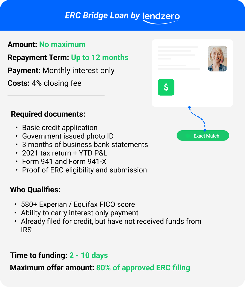 Apply for a ERC Bridge Loan with Lendzero