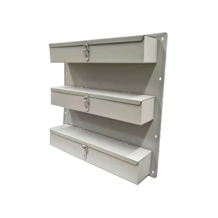 Wall-Mounted 3 Tier Toolbox Rack Panel Combo