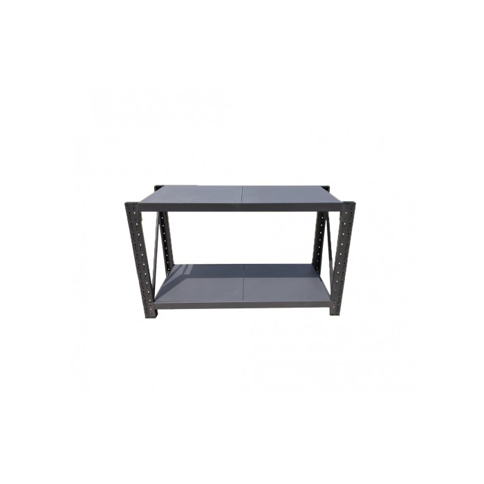 Heavy Duty Metal 2 Tier Workbench Unit Charcoal