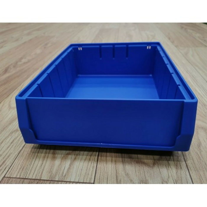 Blue Plastic Stackable Space Saving Storage Bin PK3209