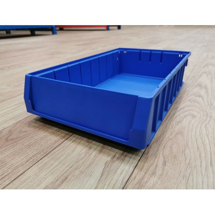 Blue Plastic Stackable Space Saving Storage Bin PK4209