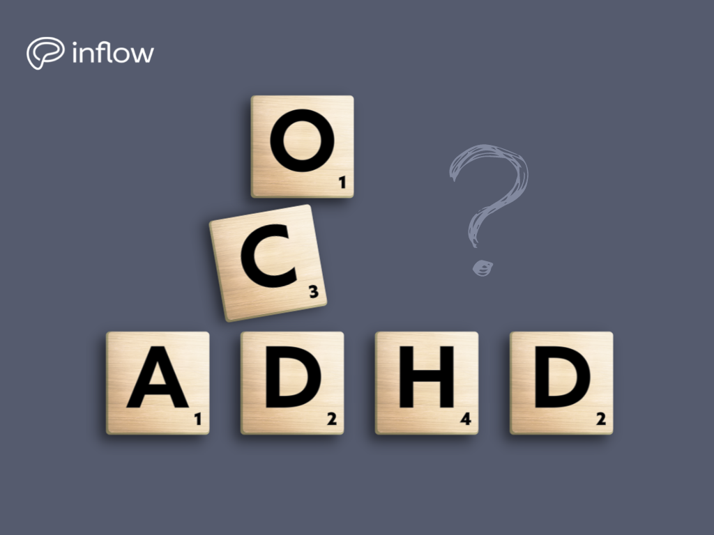 What are the main differences between ADHD and OCD?