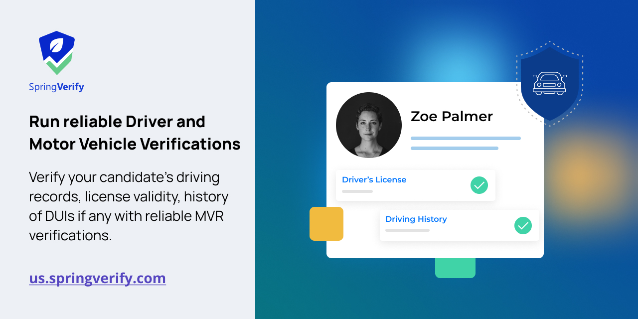 Driver & MVR License Verification | BilicVerify USA