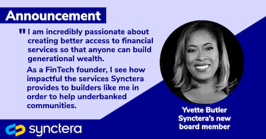 Synctera adds FinTech and banking Leader Yvette Butler to Board of ...