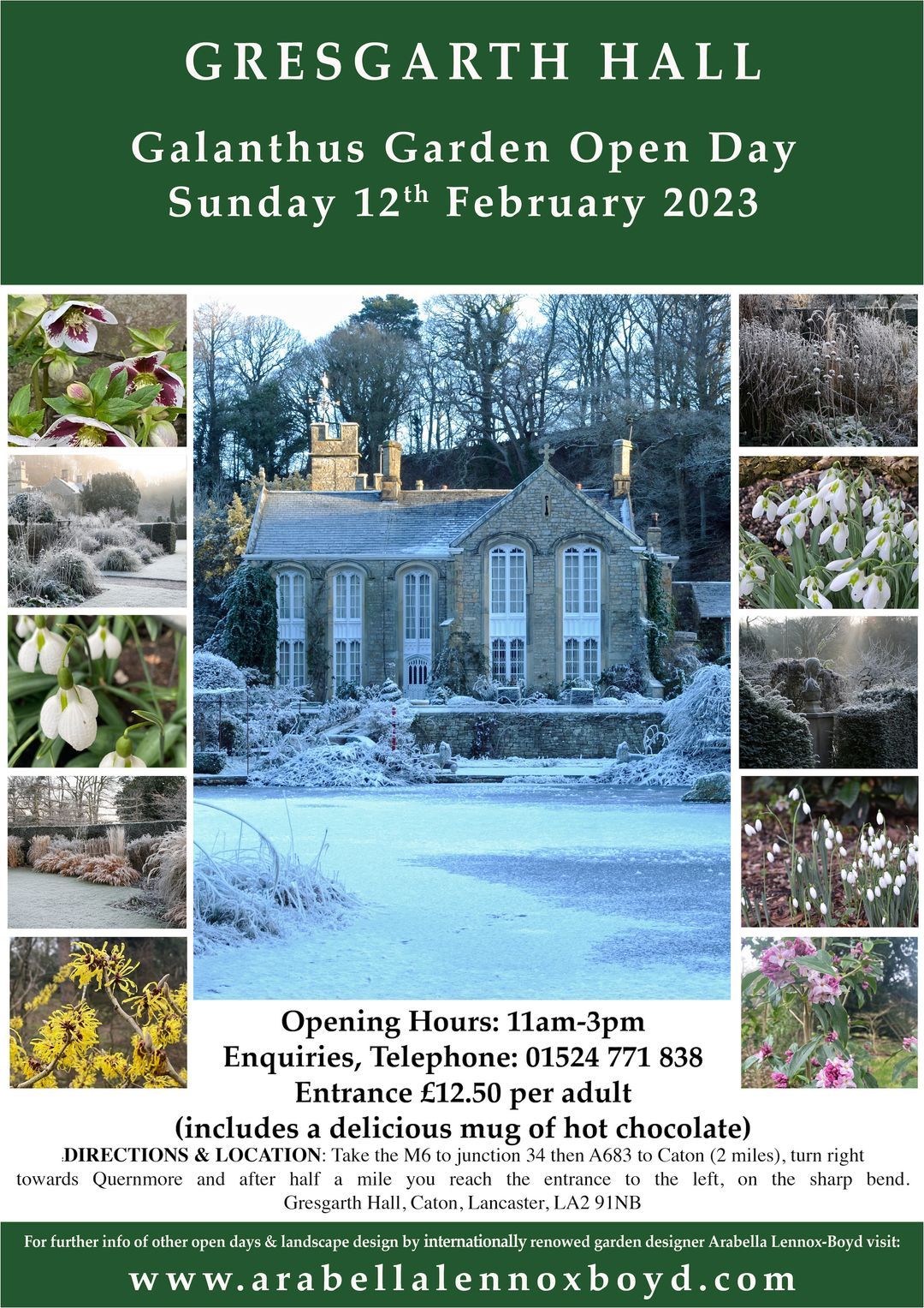 Gresgarth Hall | Gresgarth Hall Galanthus Garden Open Day