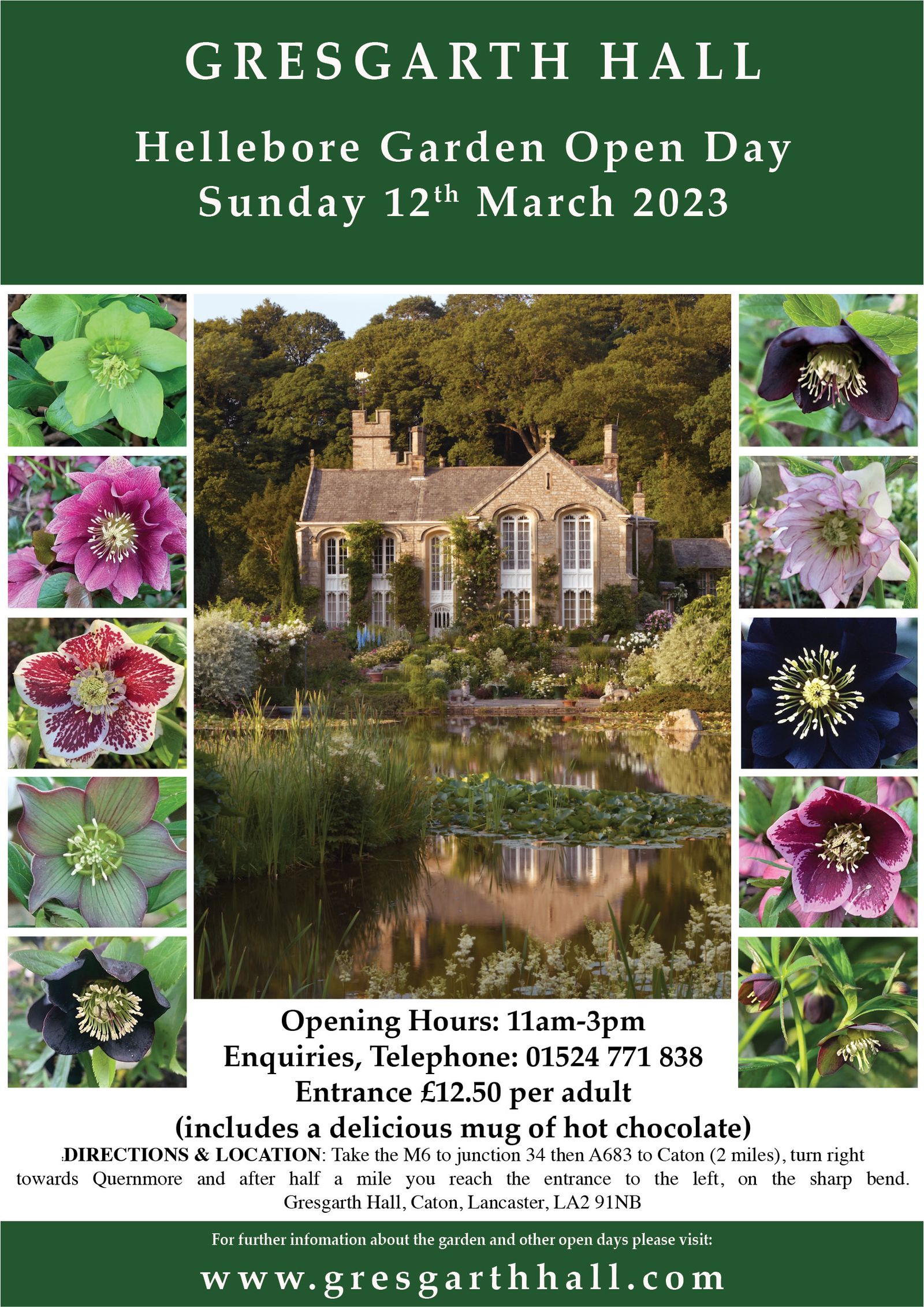 Gresgarth Hall | Gresgarth Hall Hellebore Garden Open Day