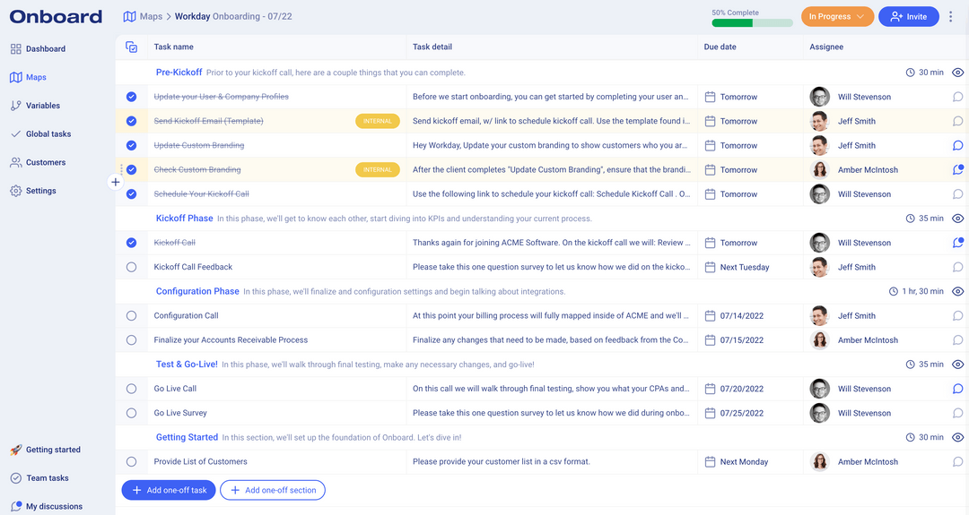 Onboard - Customer Onboarding Software for Success Teams