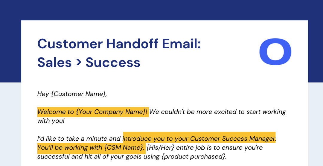 Customer Handoff: Sales to Success | Customer Onboarding Assets