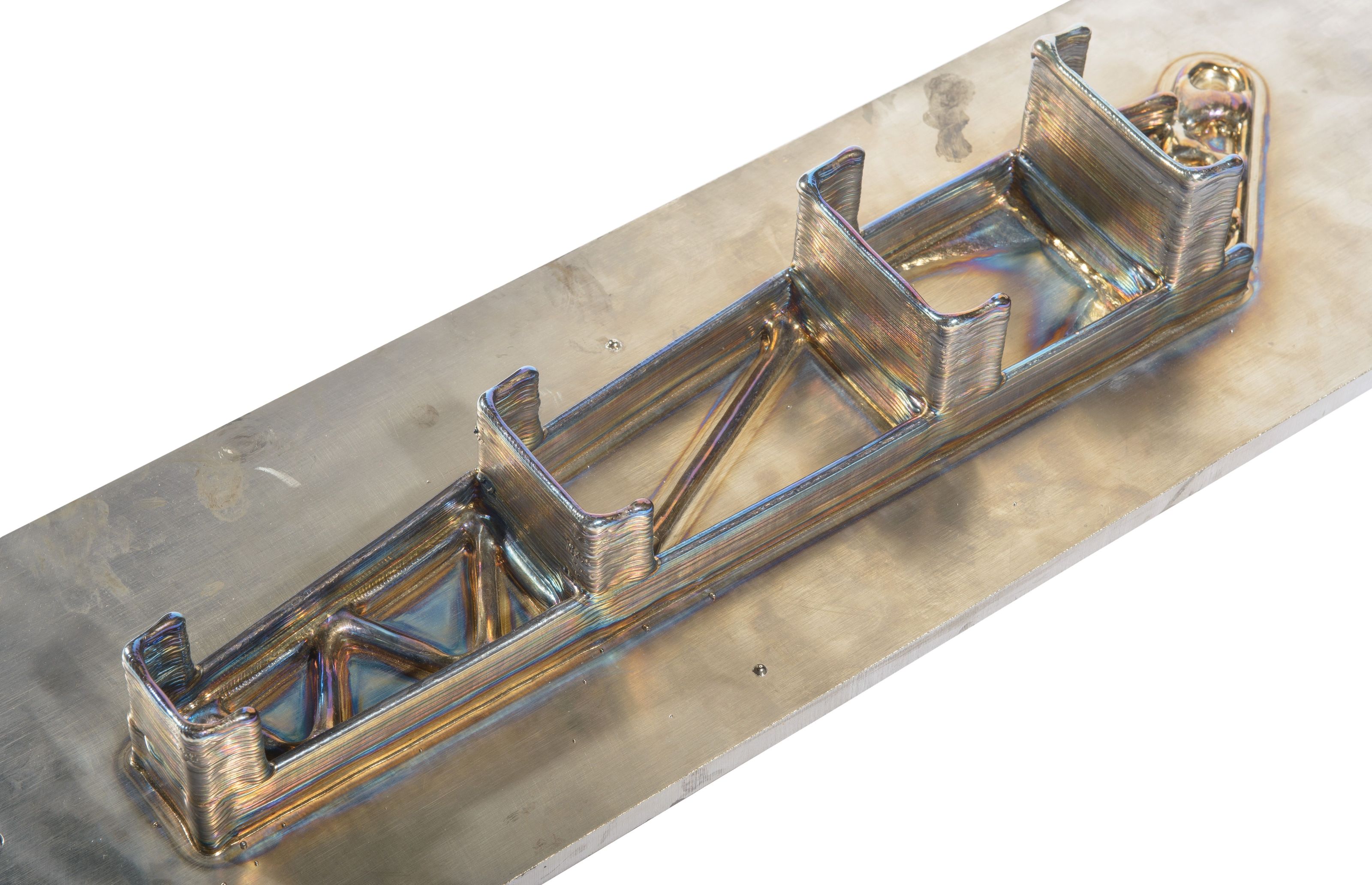 Reducing component part costs using WAAM