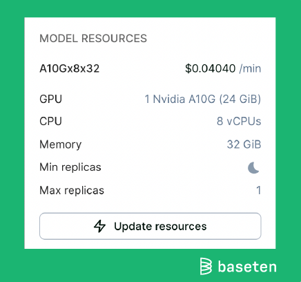 Model autoscaling features on Baseten | Baseten