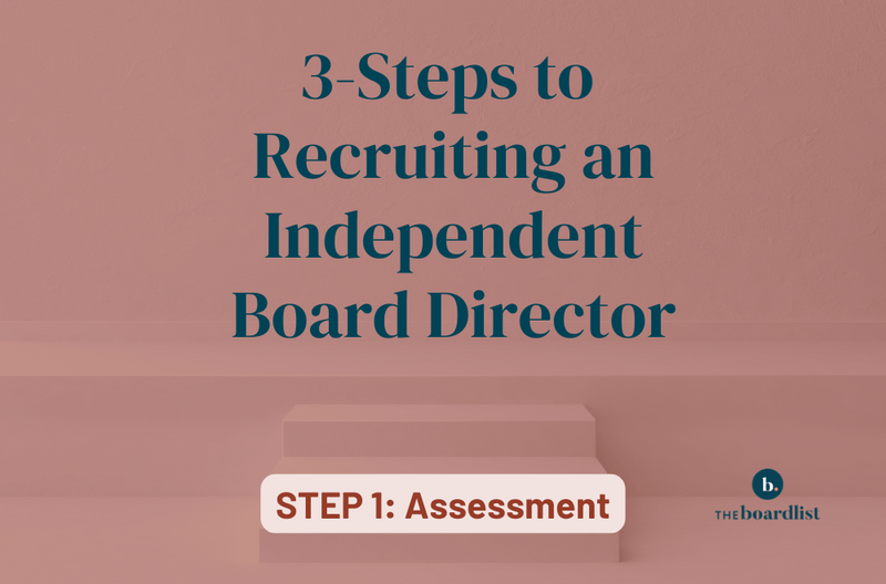 3-Step Guide to Recruiting an Independent Board Director - Step One ...