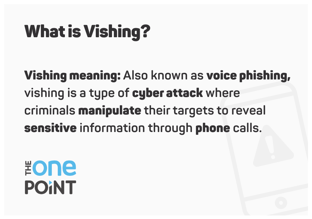 The One Point - Vishing: Spot the red flags and protect your business