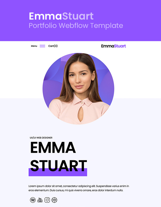 Emma Stuart - Resume Website Template