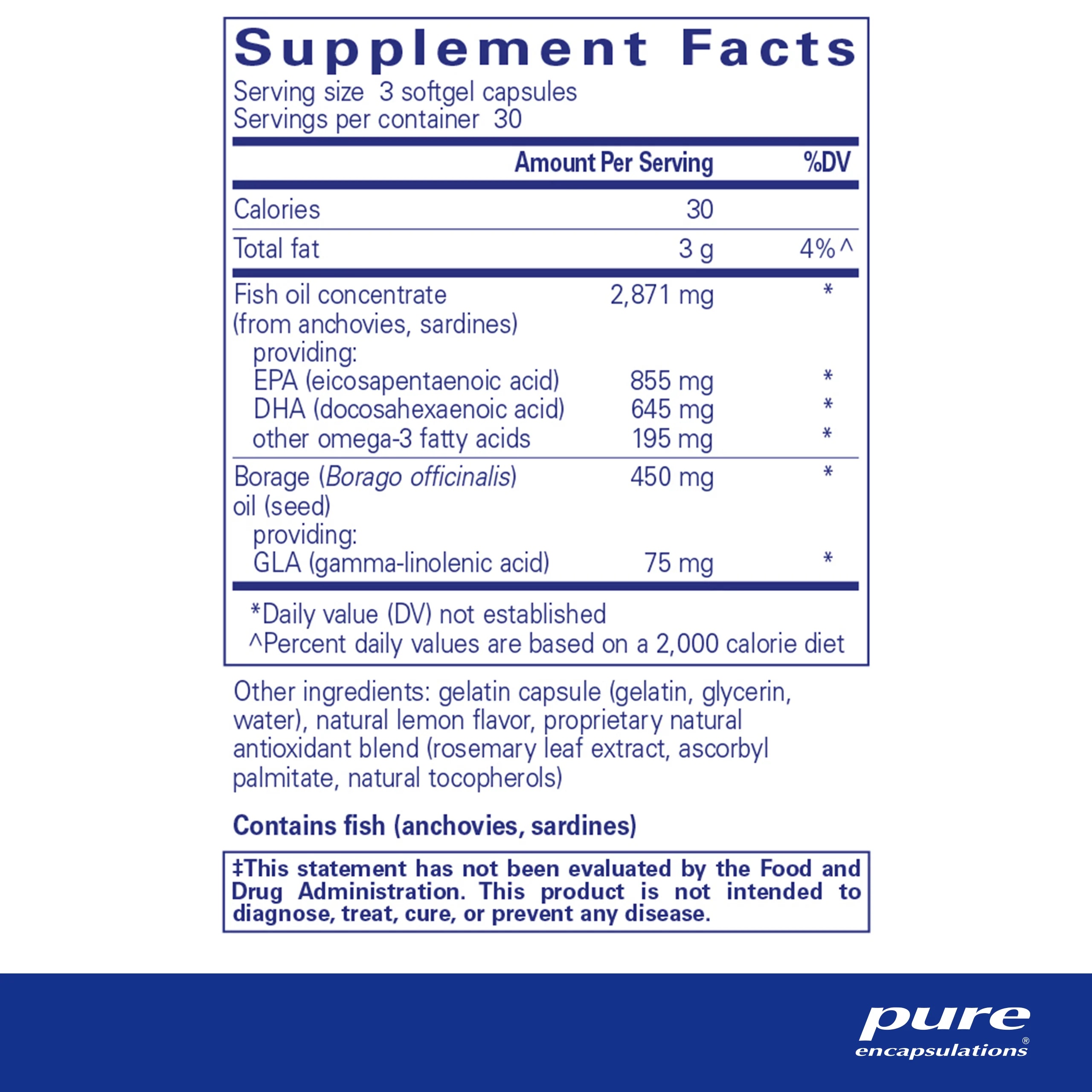 Pure Encapsulations VisionPro EPA/DHA/GLA | Body Science by Nick ...