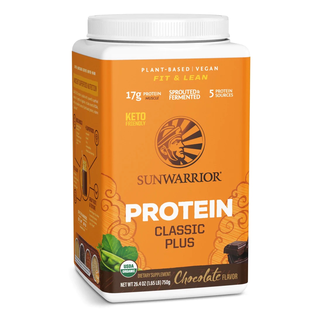 SunWarrior Classic Plus Organic Plant Based Protein | Body Science by ...