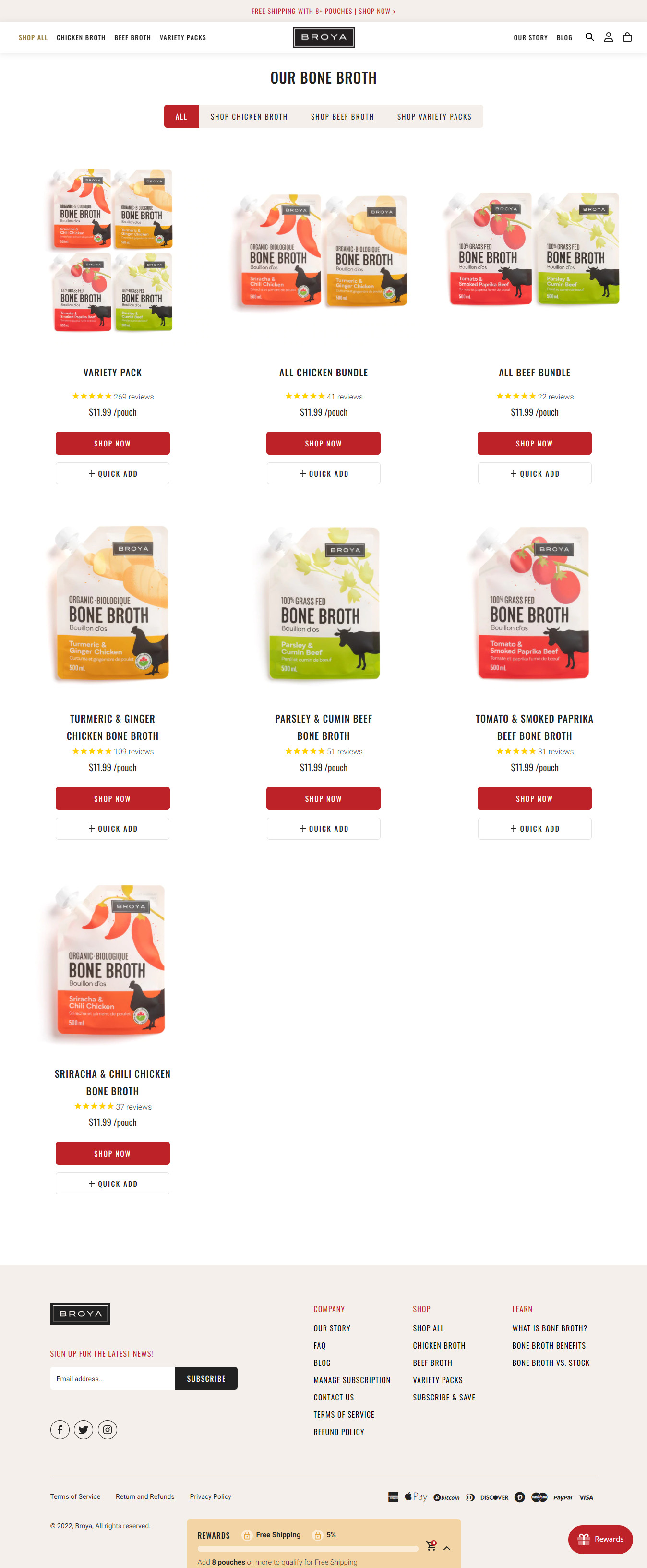 Broya - Desktop Collection Page - DTC Swipe File