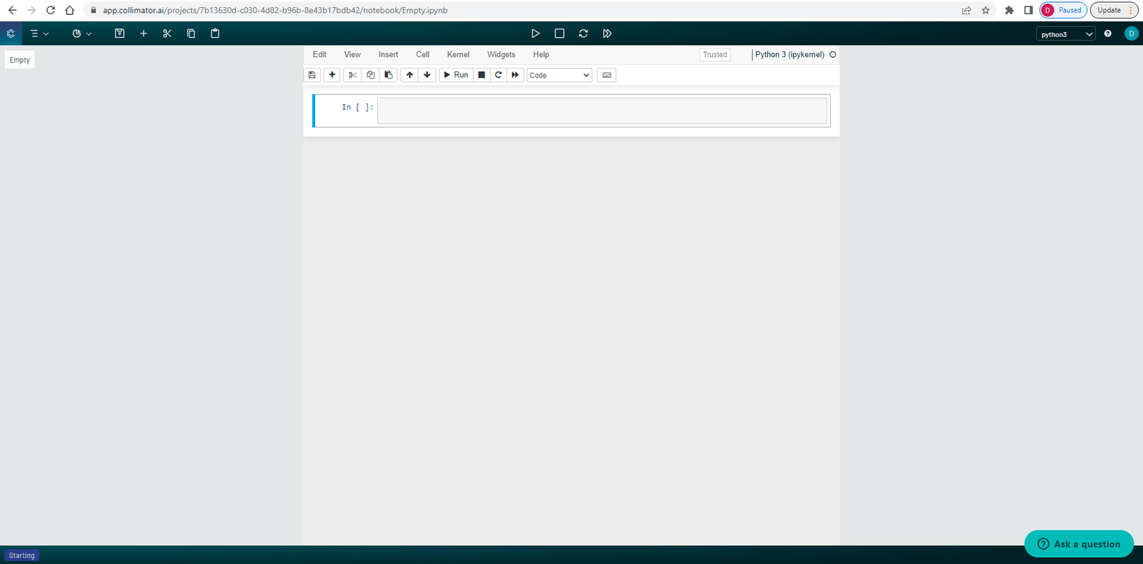 Using the Python Notebook | Collimator