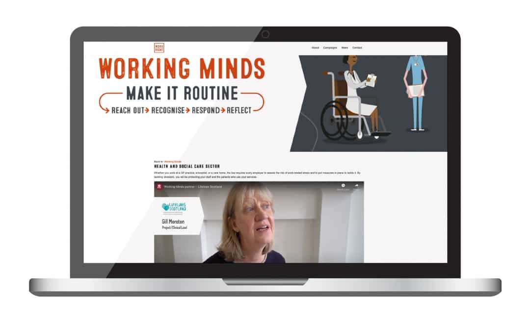 Lifelines Scotland take part in HSE’s Working Minds Campaign