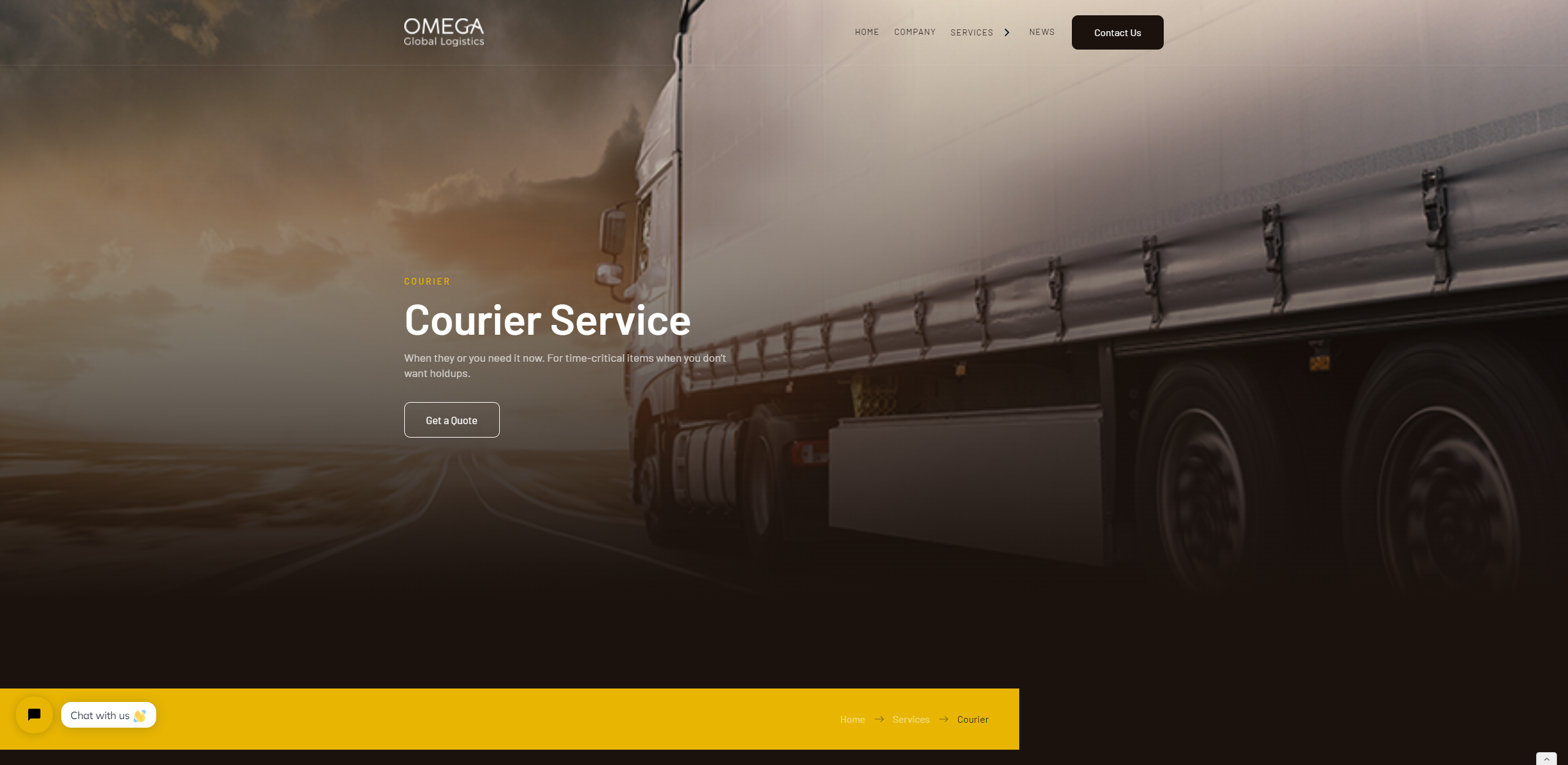 Courier Services | Omega Global Logistics
