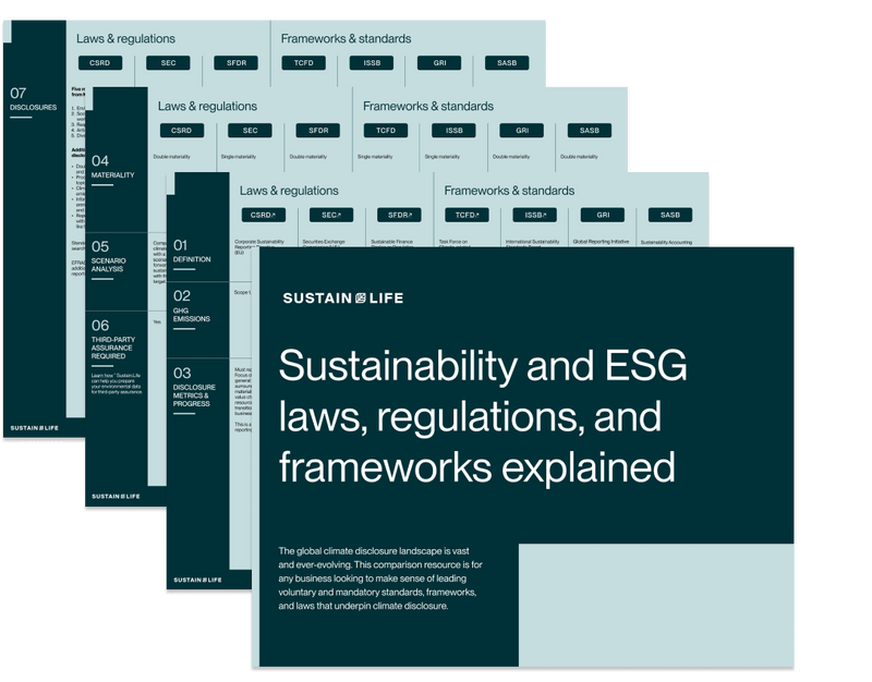 ESG regulations and ESG frameworks whitepaper | Sustain.Life