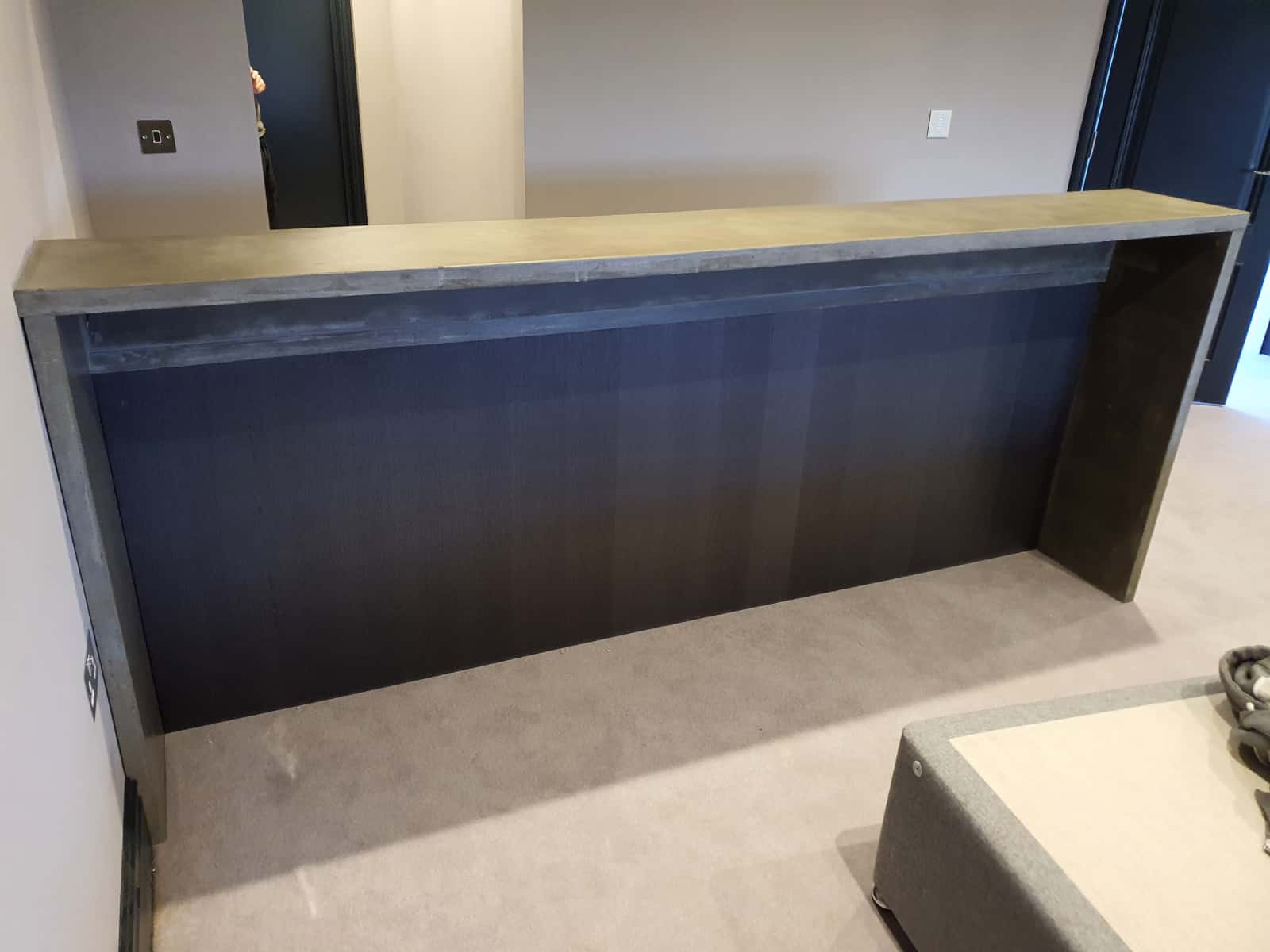 Concrete bar top - cement greyLondon
