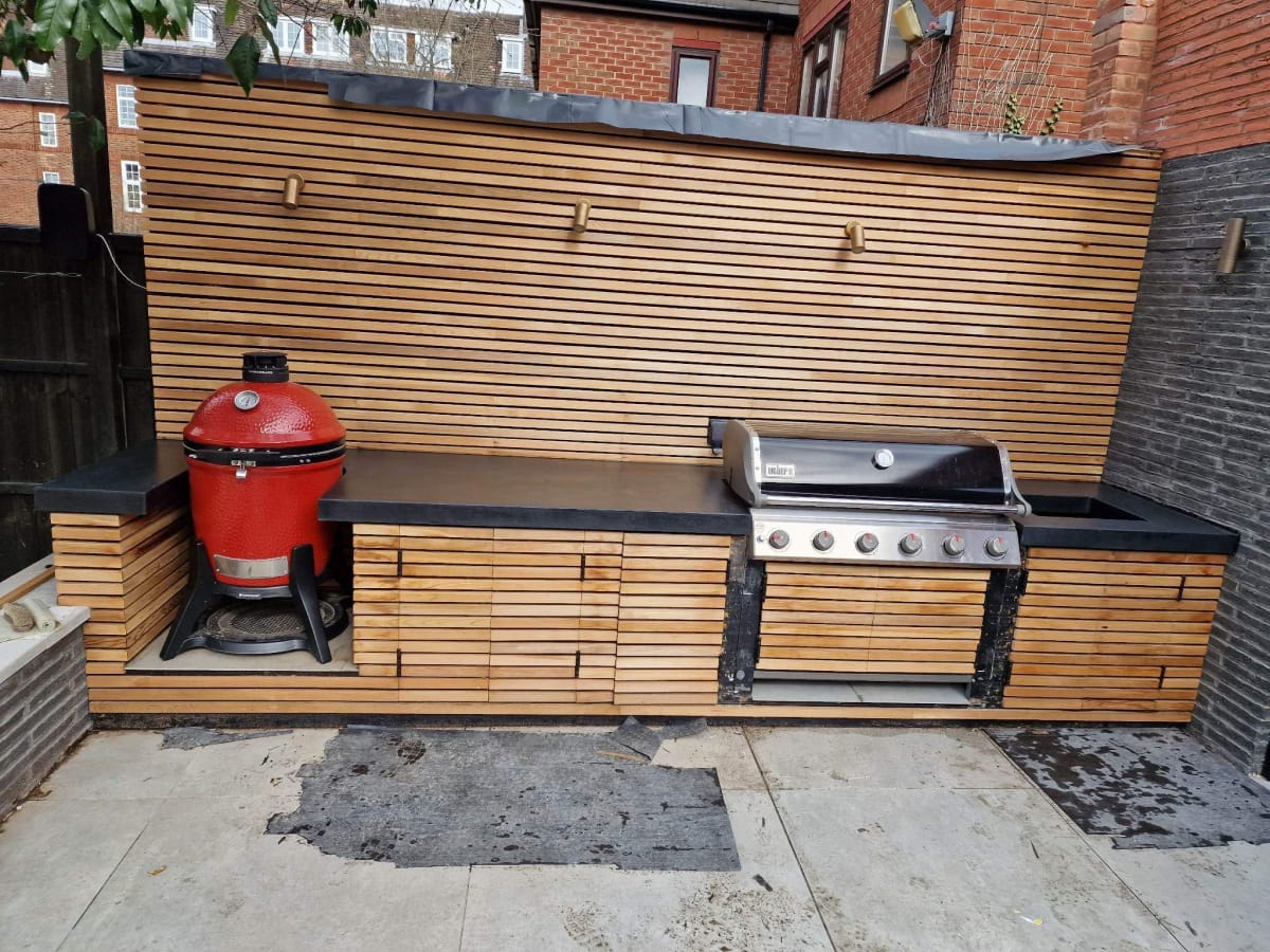 Marvellous 80mm garden polished concrete worktop