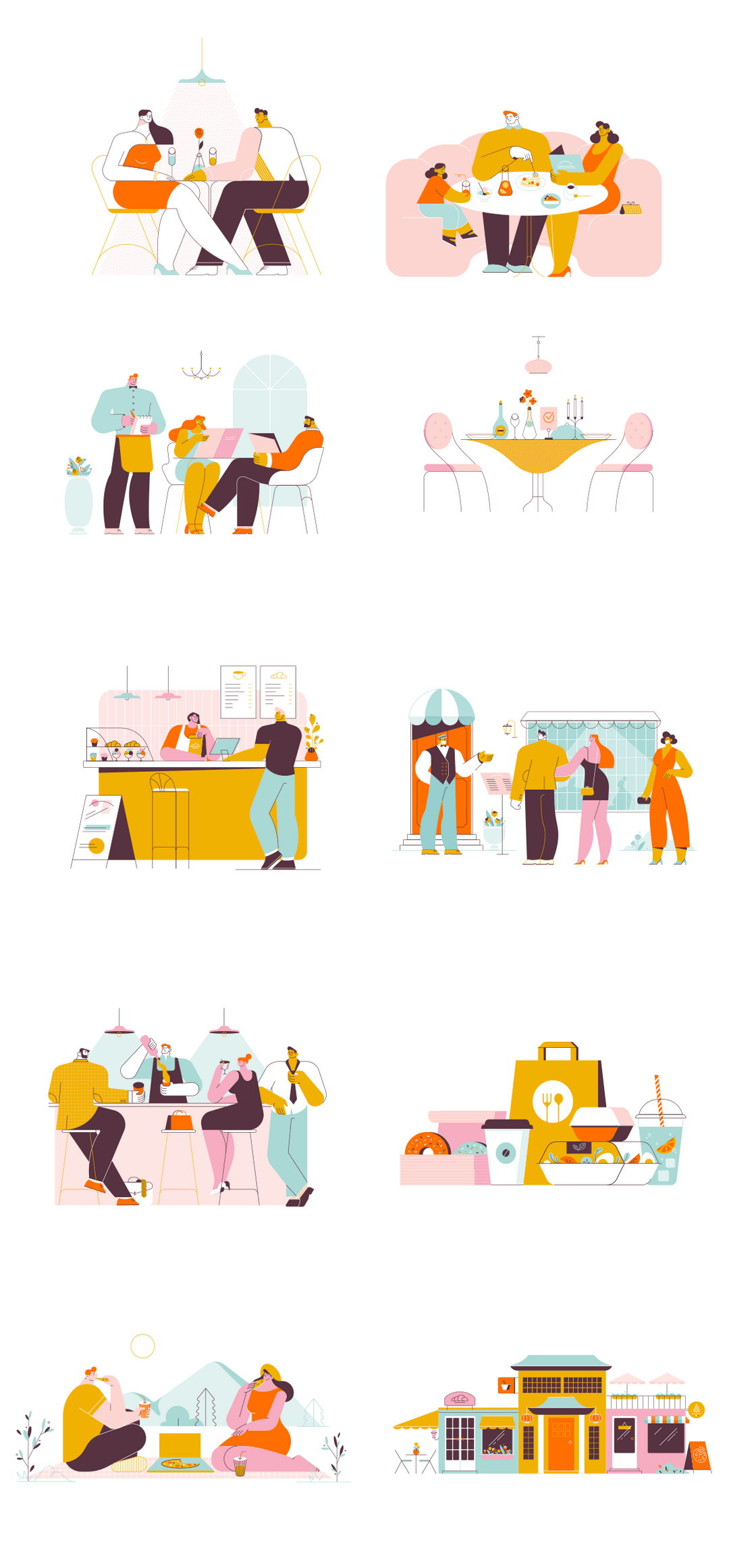 Food & Restaurant Illustrations | DrawKit - Beautiful vector illustrations