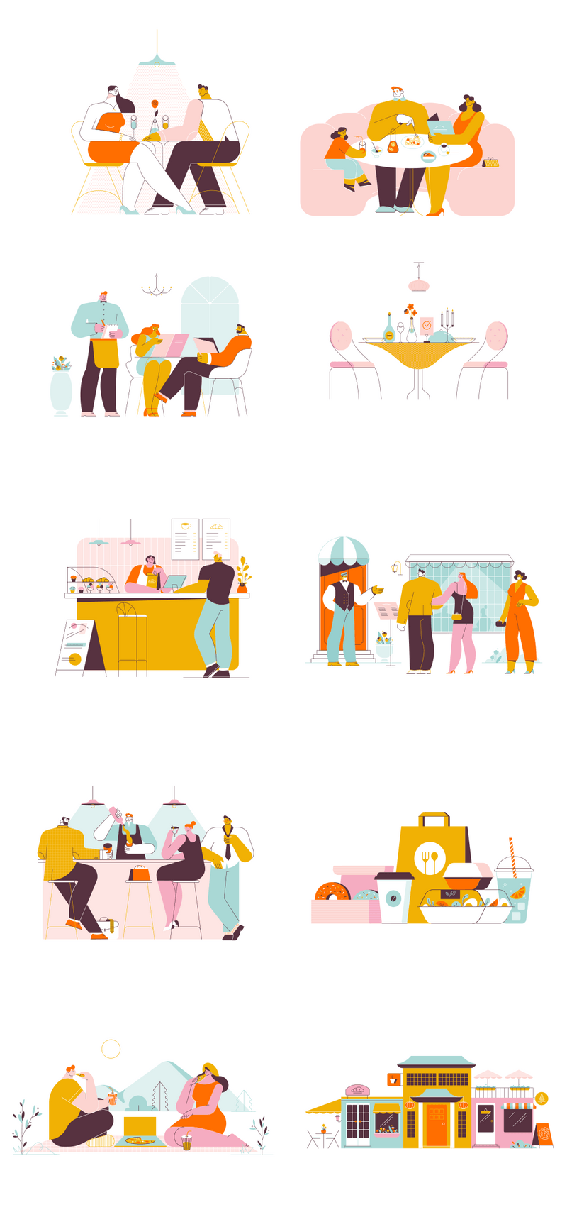 Food & Restaurant Illustrations | DrawKit - Beautiful vector illustrations