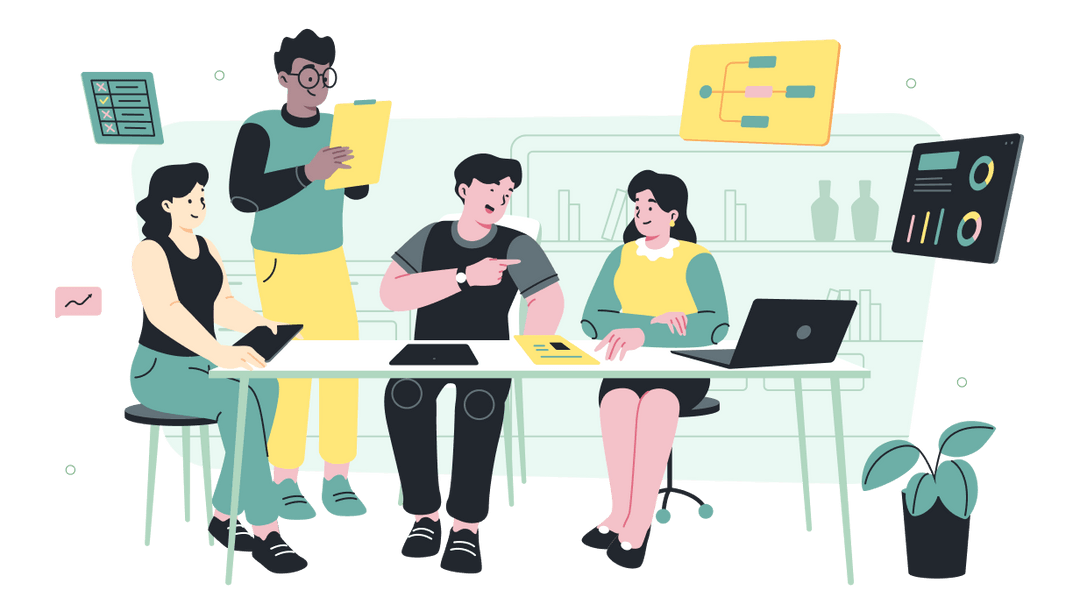 Product & Project Managers Illustrations | DrawKit - Beautiful vector ...