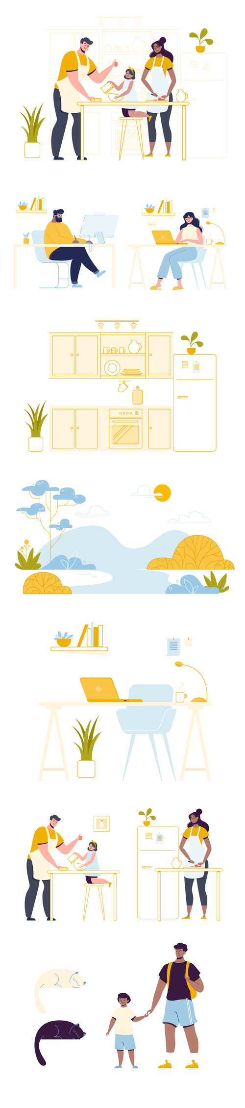Everyday Life Illustrations | DrawKit - Beautiful vector illustrations