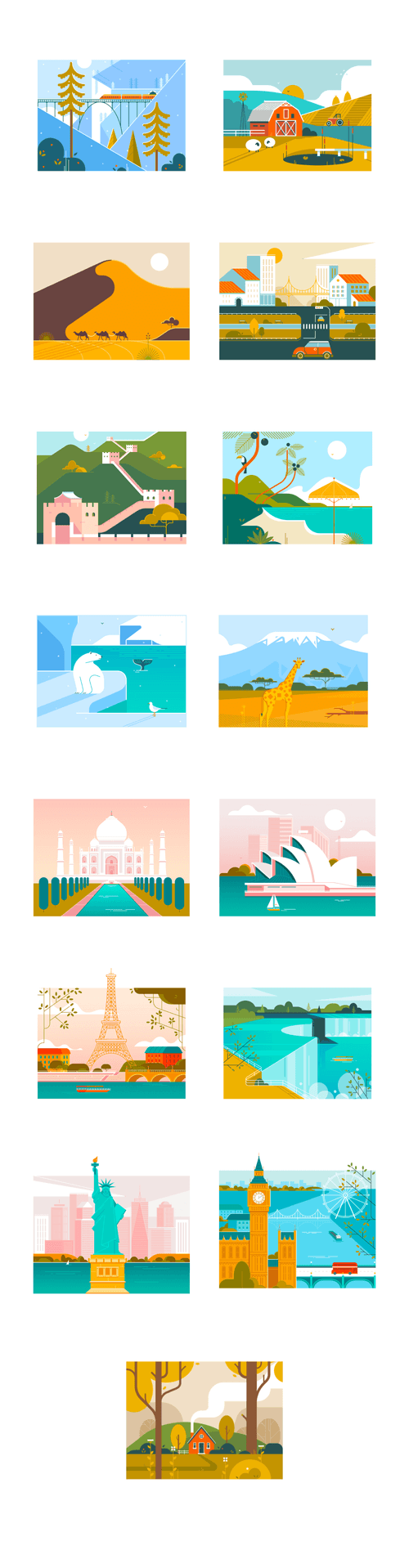 Landscape & Scenery Illustrations | DrawKit - Beautiful vector illustrations