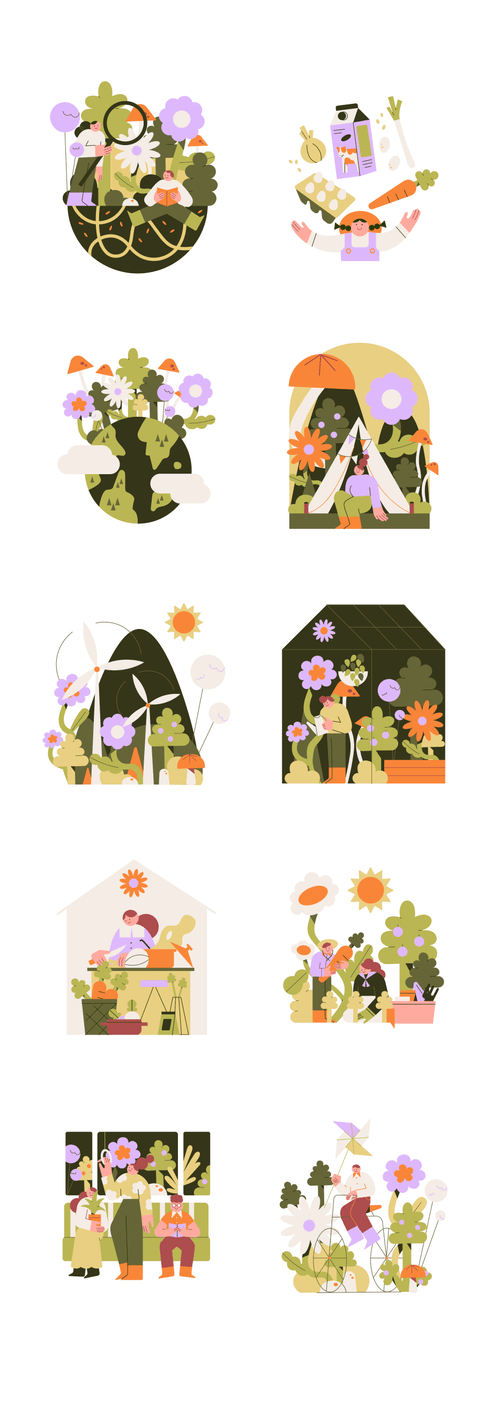 Ecology & Environment Illustrations | DrawKit - Beautiful vector illustrations