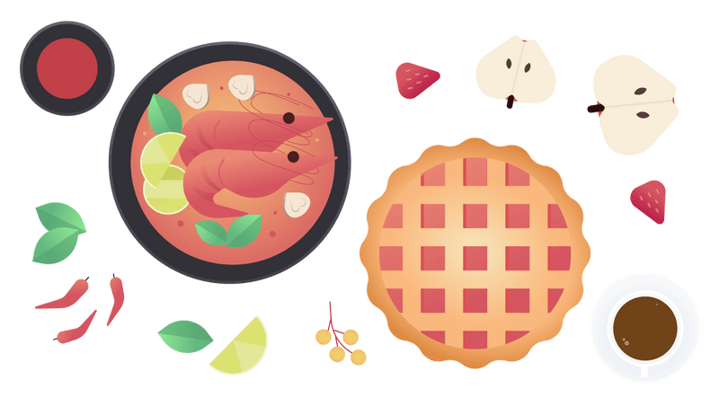 Food & Culture Illustrations | DrawKit - Beautiful vector illustrations