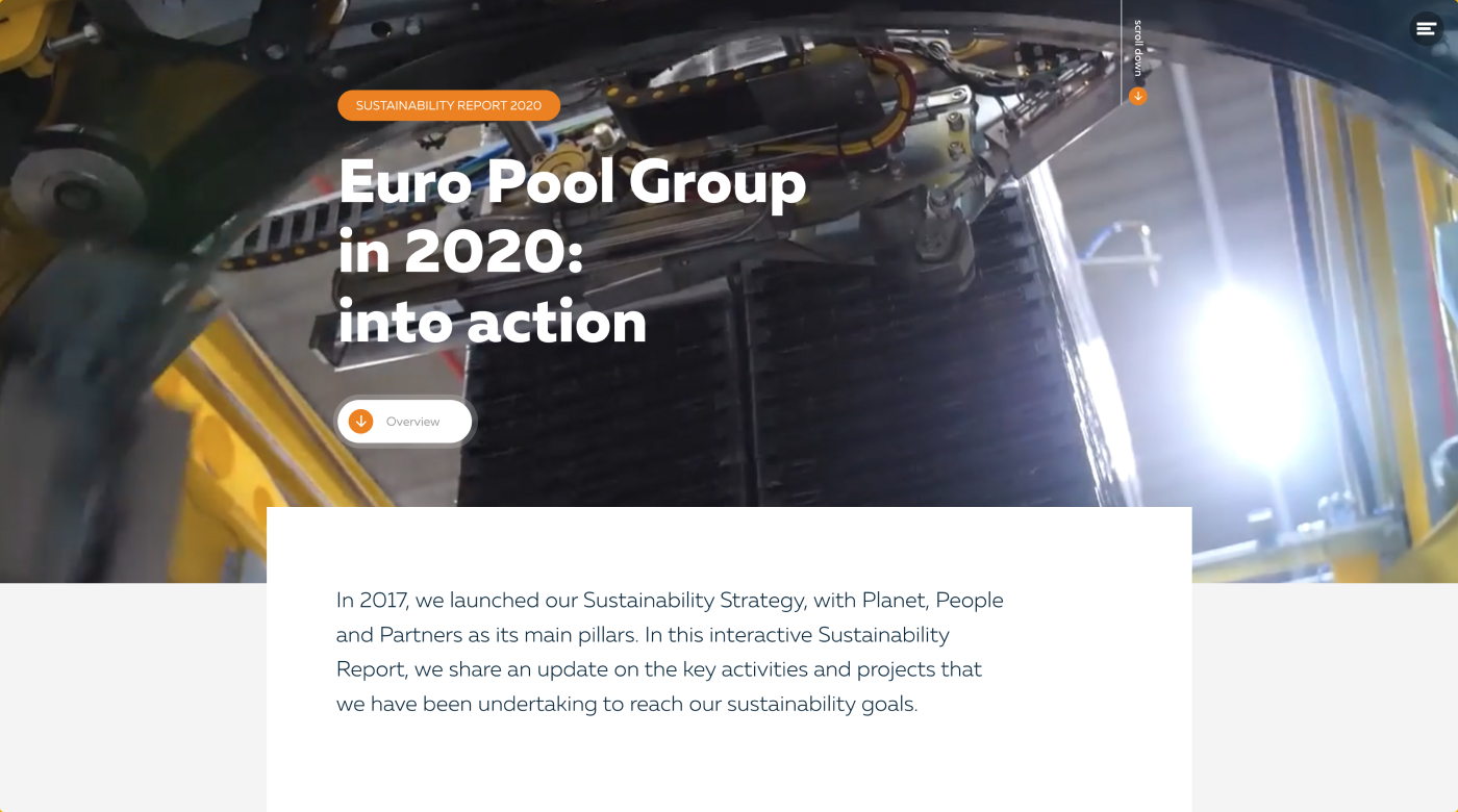 Maglr examples | Euro Pool Group - Sustainability Report 2020