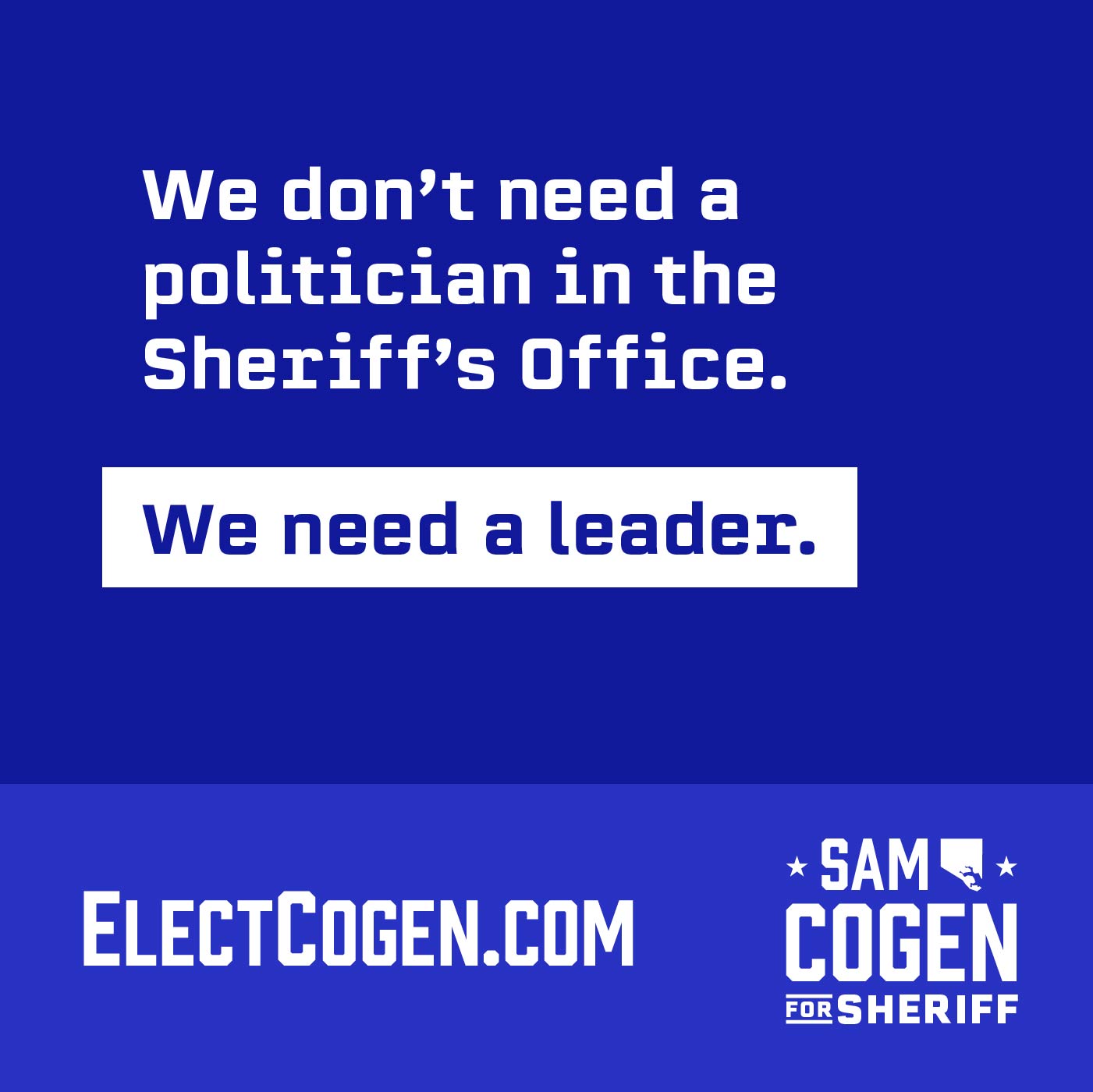 Sam Cogen for Sheriff - Political Campaign
