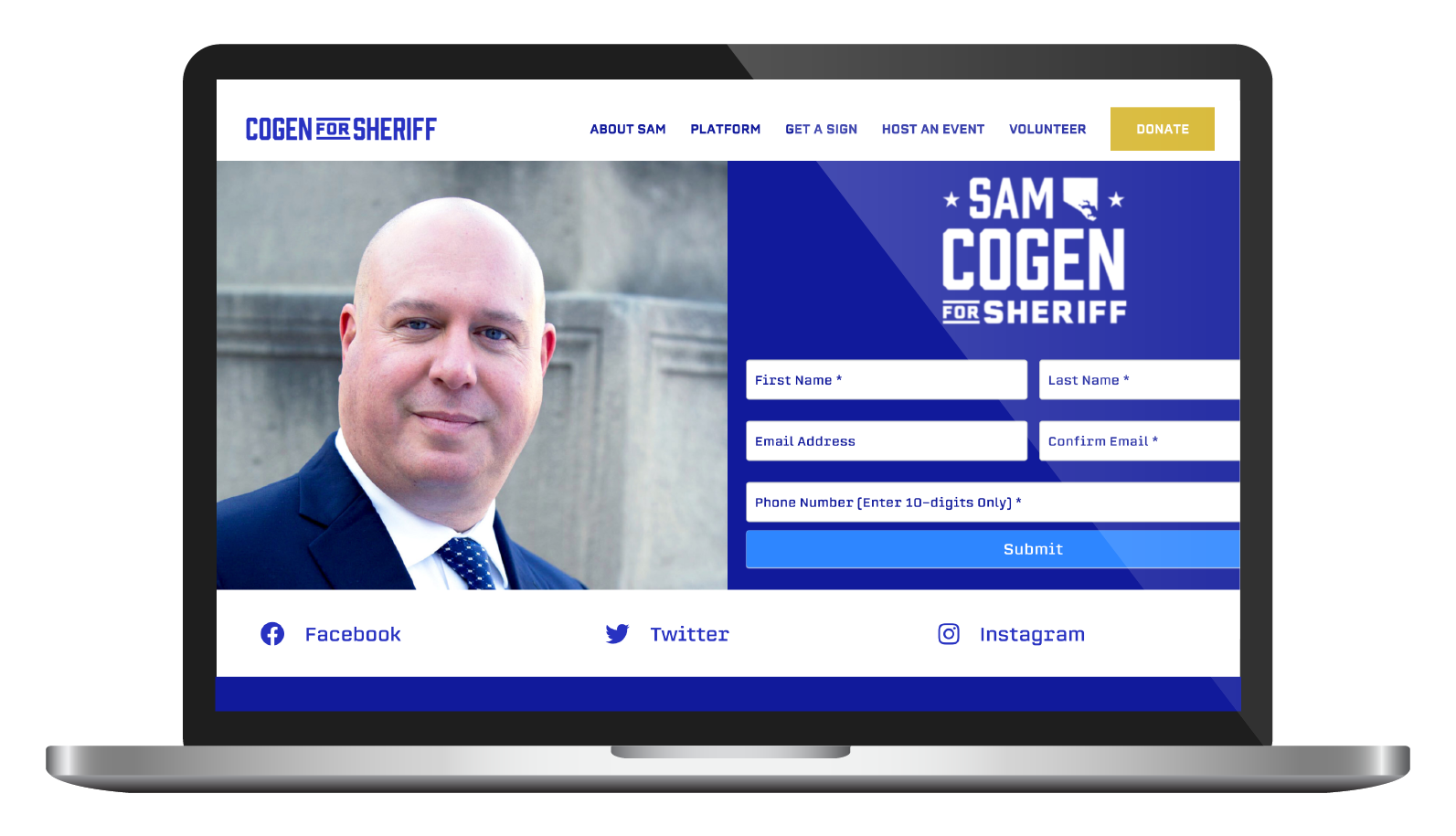 Sam Cogen for Sheriff - Political Campaign